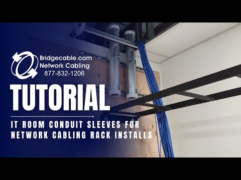 IT Room Conduit Sleeves for Network Data Cabling Racks Installs | CAT6 and Fiber Wiring Philadelphia
