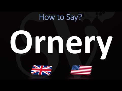 How to Pronounce Ornery? (2 WAYS!) UK/British Vs US/American English Pronunciation