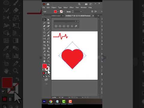 Love design in illustrator /Heart beat line icon/valentines' day
