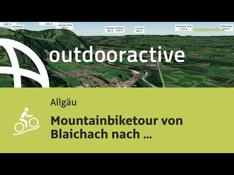 Mountainbiketour von Blaichach nach Immenstadt im Allgäu über Hündlekopf (1112 m)