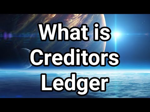 What is Creditors Ledger. Urdu/ English