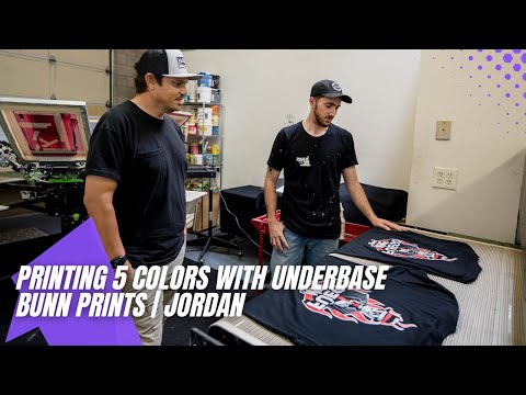 Printing 5 colors with underbase | Bunn Prints