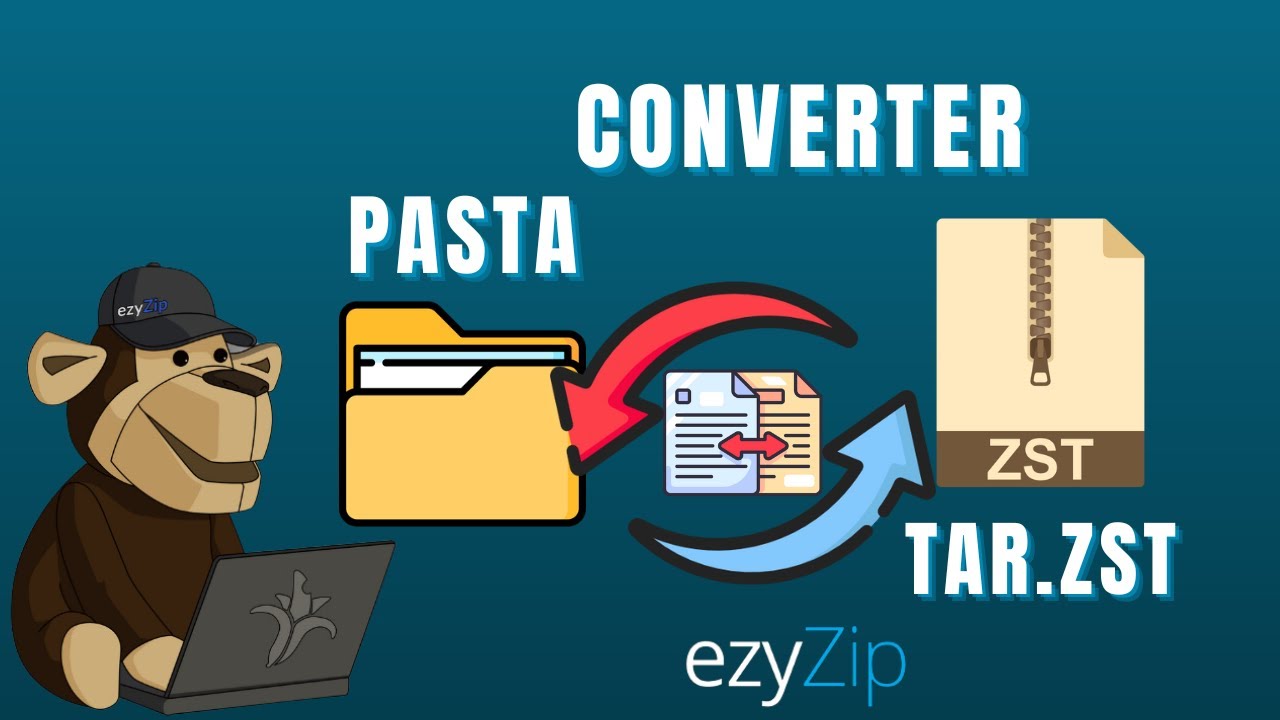 Converter pasta em TAR.ZST online (Sem upload - 100% privado) - ezyZip