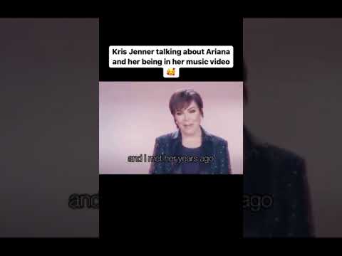 Ariana Grande invited Kris Jenner in her music video 😱😱#shorts #youtubeshorts #arianagrande #omg😍😍😍😍