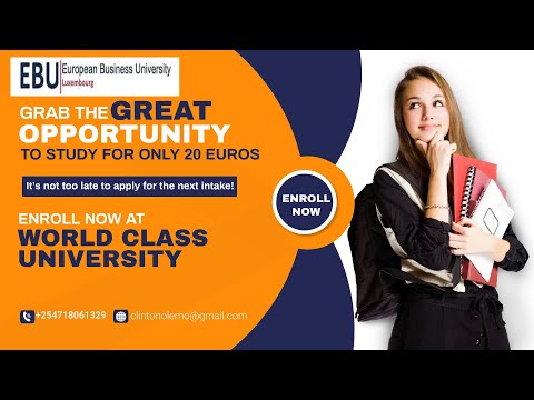 Why? Study at European Business University of Luxembourg ????