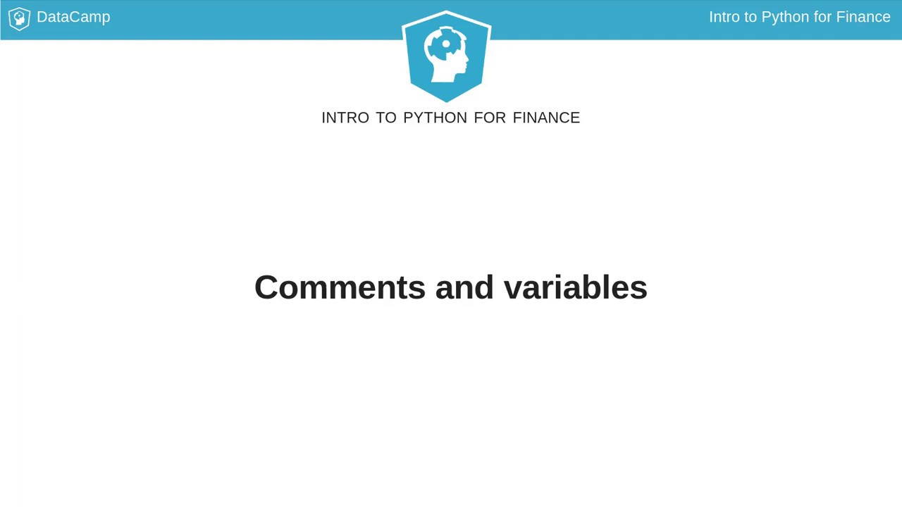 Python Tutorial : Comments and variables