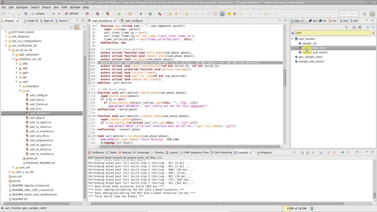 DVT Eclipse IDE Outline View