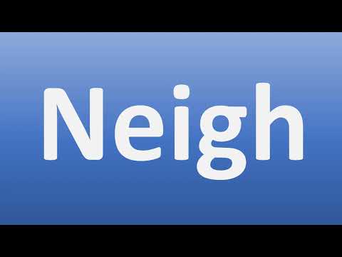 How to Pronounce Neigh