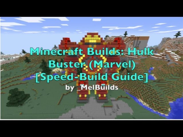 Giant Hulk Buster Iron Man Suit from Avengers Minecraft Map