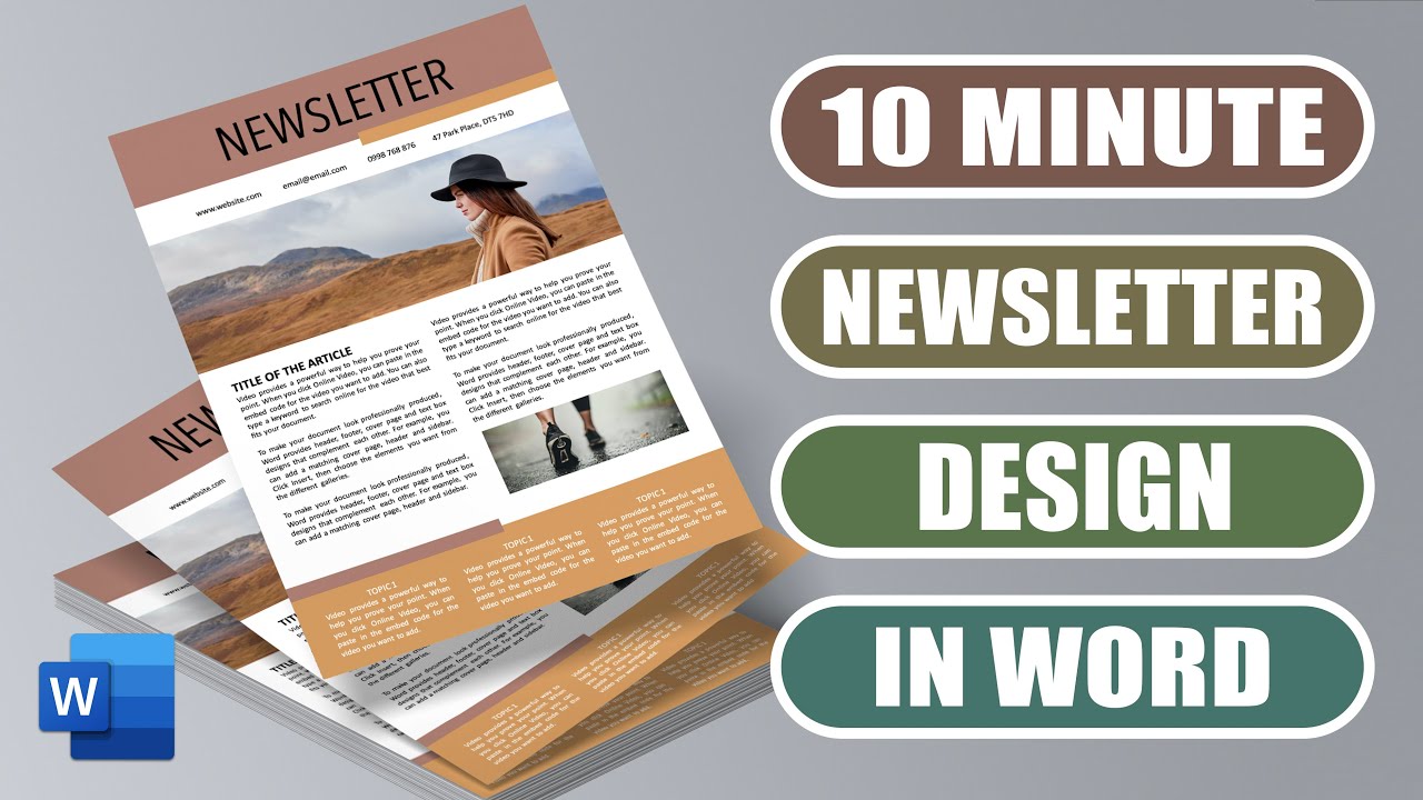 Quick & Simple Newsletter in 10 Minutes | EASY TUTORIAL