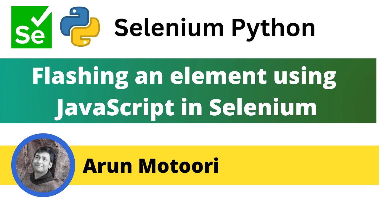Flashing an element using JavaScript in Selenium (Selenium Python)