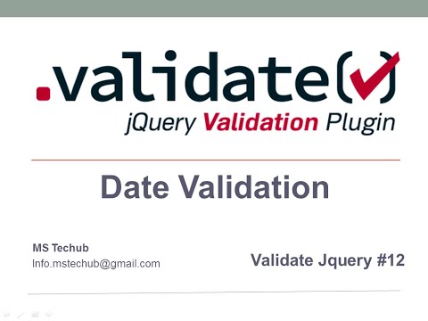 JQUERY DATE VALIDATION