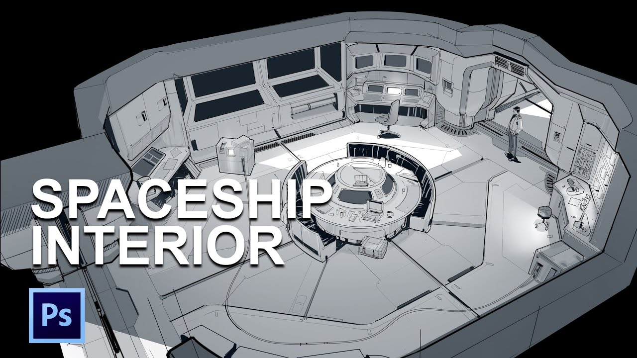 Designing a Functional Spaceship Room | Concept Art Process