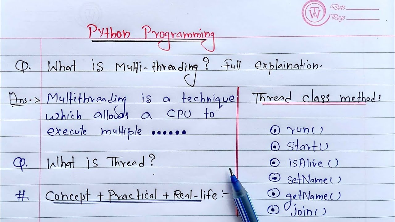 Multithreading in Python | Learn Coding