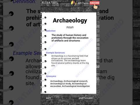 Archaeology IELTS & TOEFL Vocabulary Daily