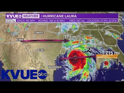 Hurricane Laura is about the size of Texas | KVUE