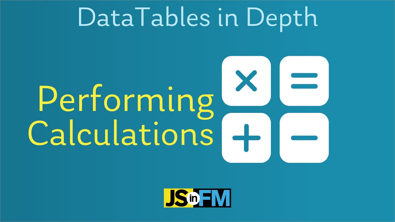 DataTables Module: Performing Calculations