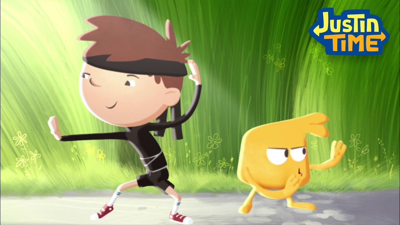 Ninja Training! 亮 | Justin Time 2 Full Episodes | Ninja Cartoon for Kids