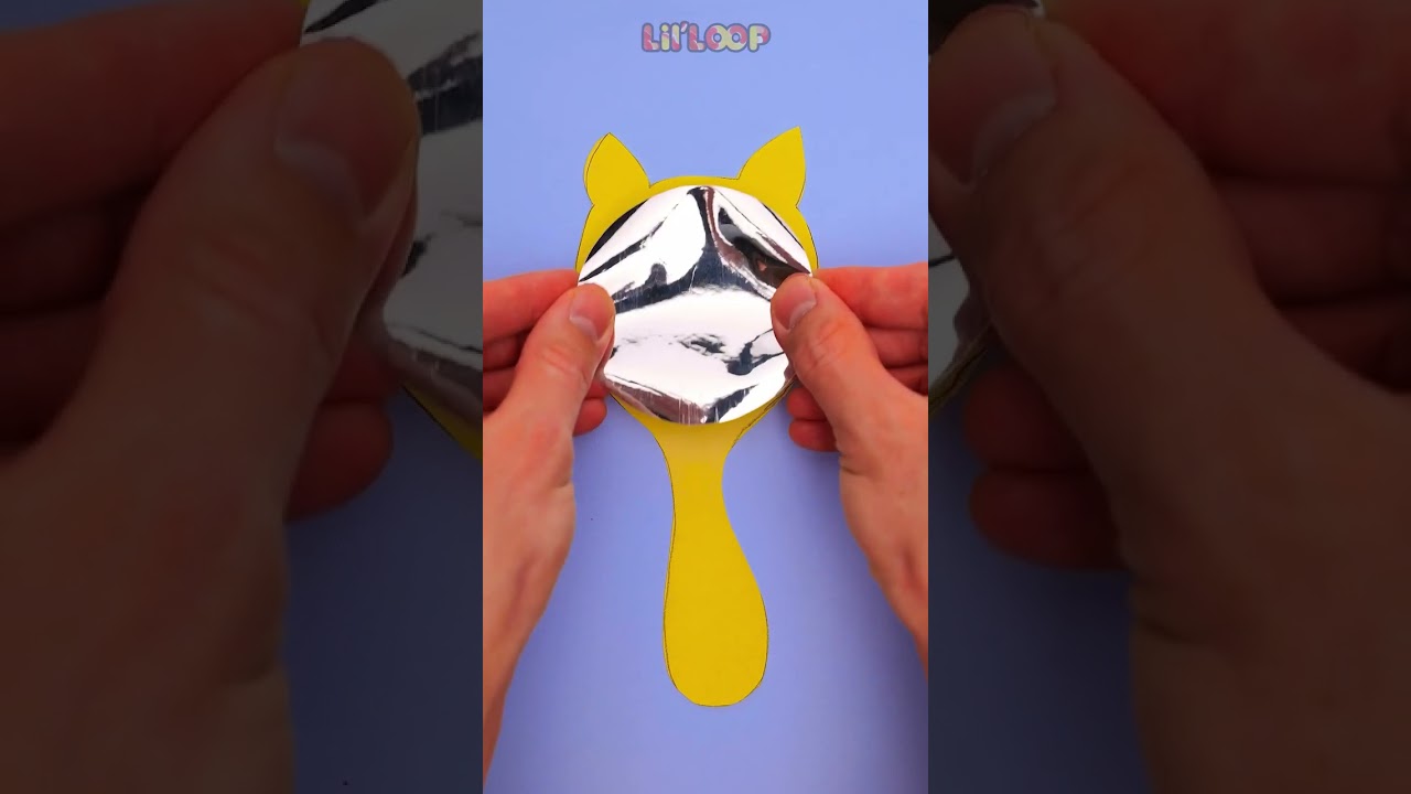 ¡Crea un Espejo Brillante y Seguro para Niños! 🌟 #diversión #manualidades