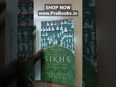 A History Of The Sikhs: Second Edition Volume 1 by Khushwant Singh SHOP NOW: www.PreBooks.in