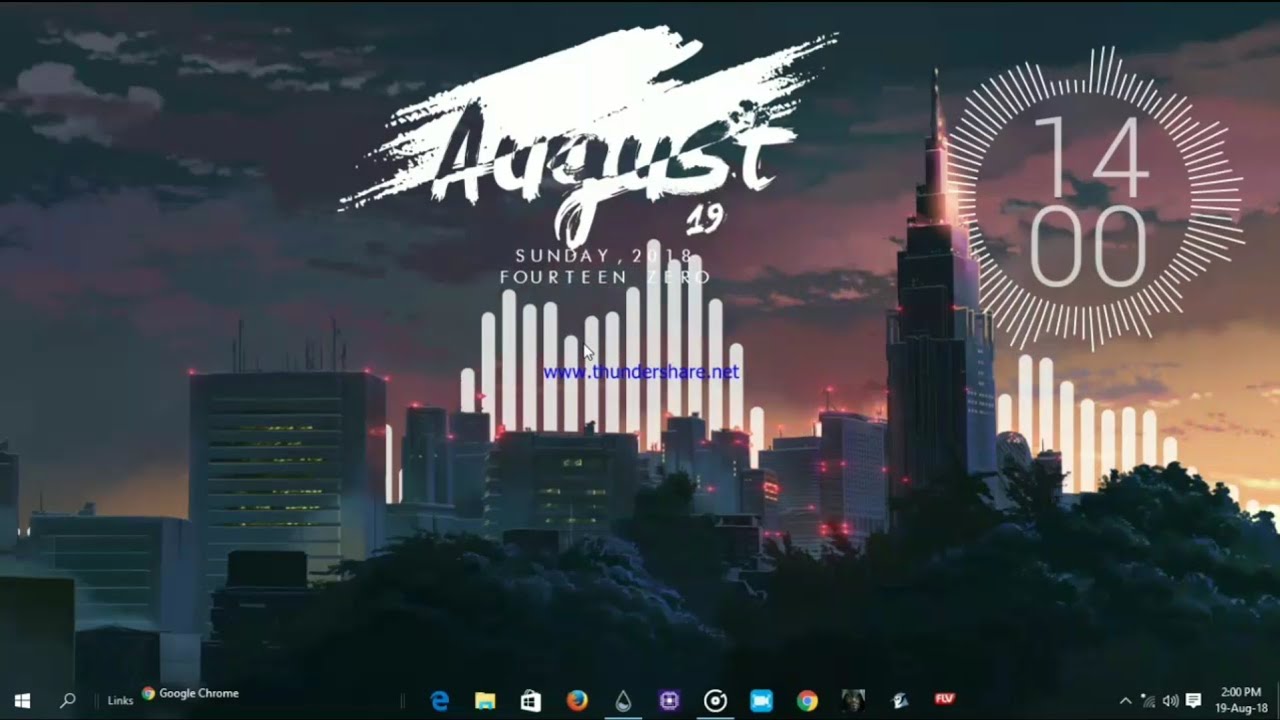 Coolest Desktop screen setup using rainmeter