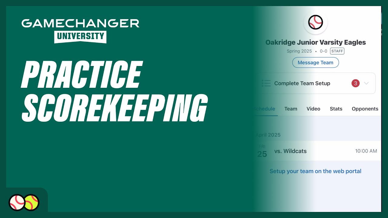 Practice Scorekeeping | GameChanger