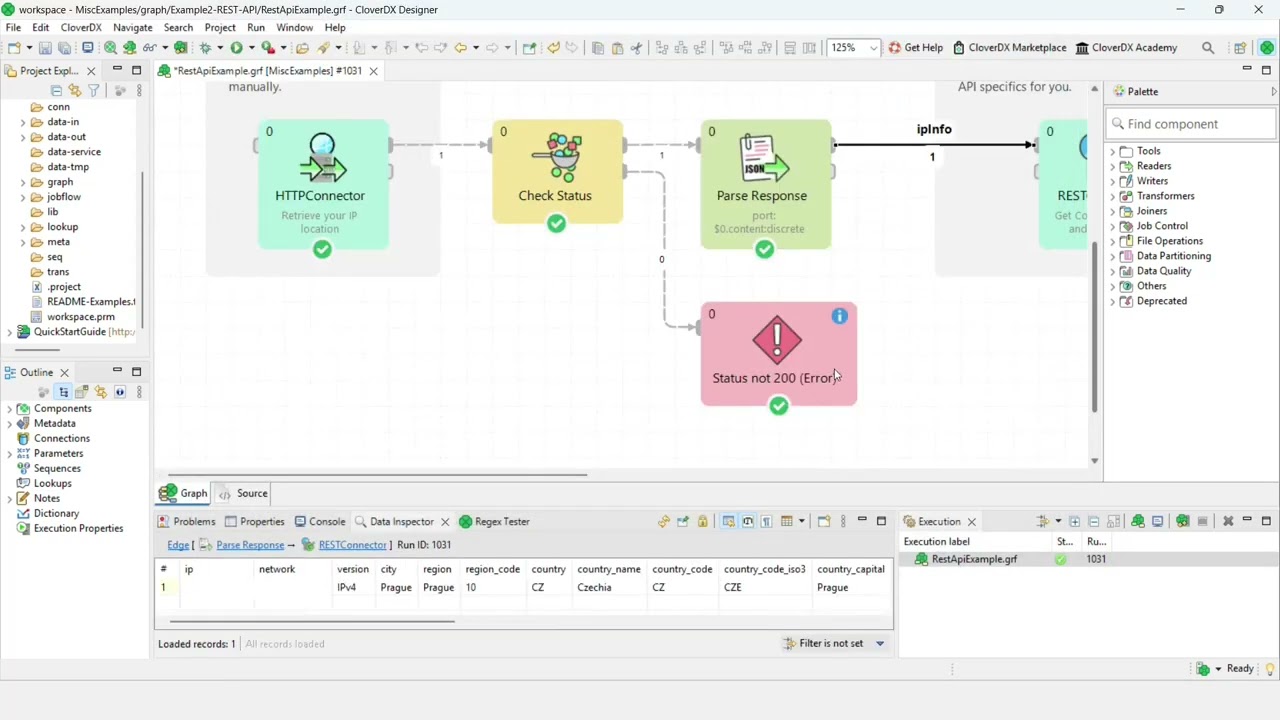 CloverDX Example - Working with REST APIs