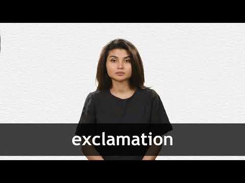 EXCLAMATION definition and meaning | Collins English Dictionary