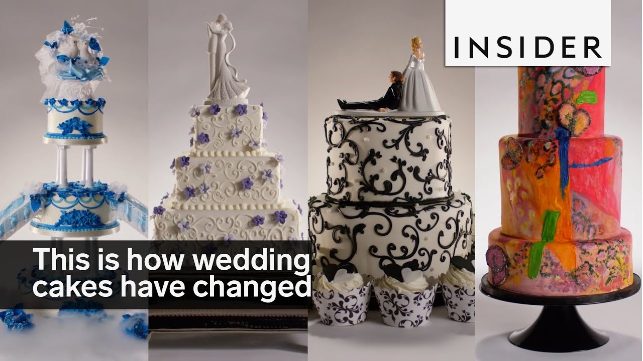 This is how wedding cakes have change in the last 100 years