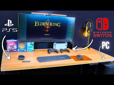 The Perfect Standing Gaming Desk Build | PS5 | PC | Nintendo Switch (ASMR)