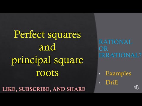 rational numbers: perfect squares and principal square roots
