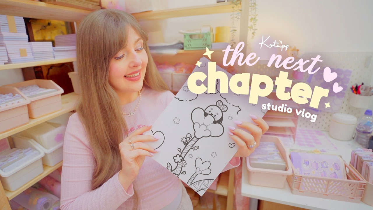 finishing my first colouring book after YEARS on hold! ✿ Katnipp Studio Vlog
