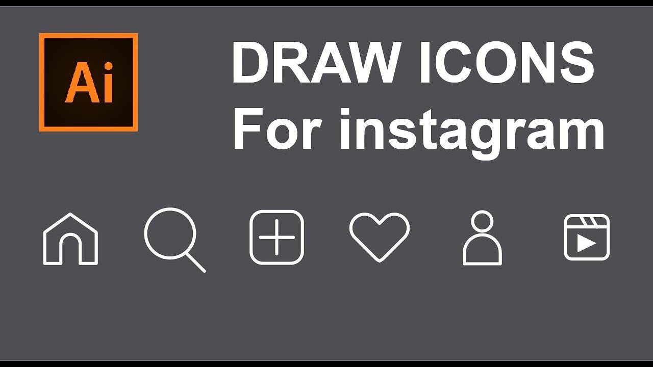 How to make Instagram Menu Icons in Adobe Illustrator
