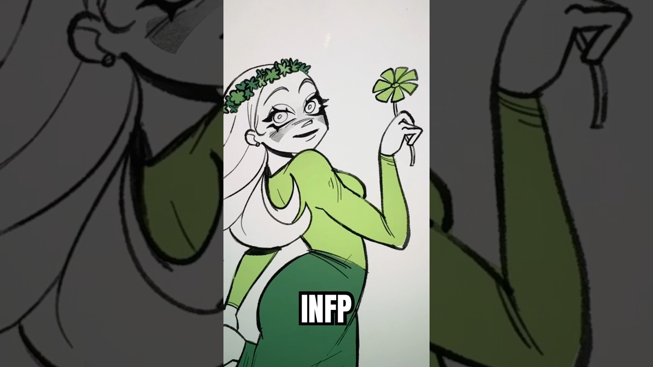 Drawing myself as my Personality Type / INFP