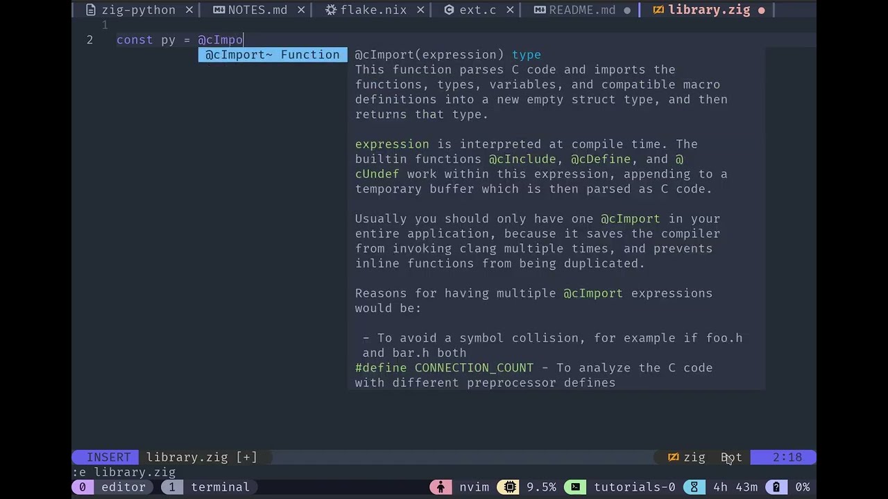Ziglang: Build Python extension module in Zig