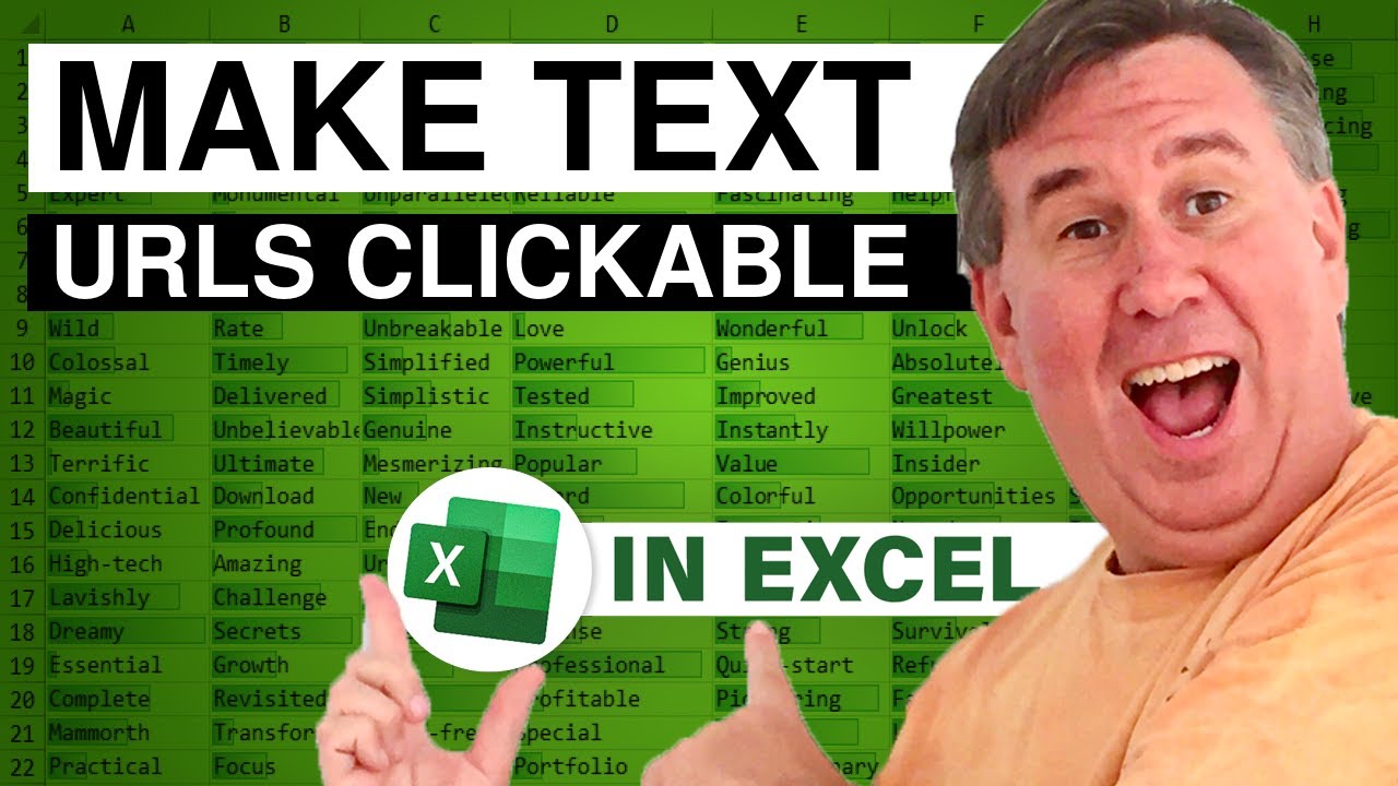 Excel How To Quickly Convert Text Urls To Clickable Hyperlinks In Excel With Vba Episode