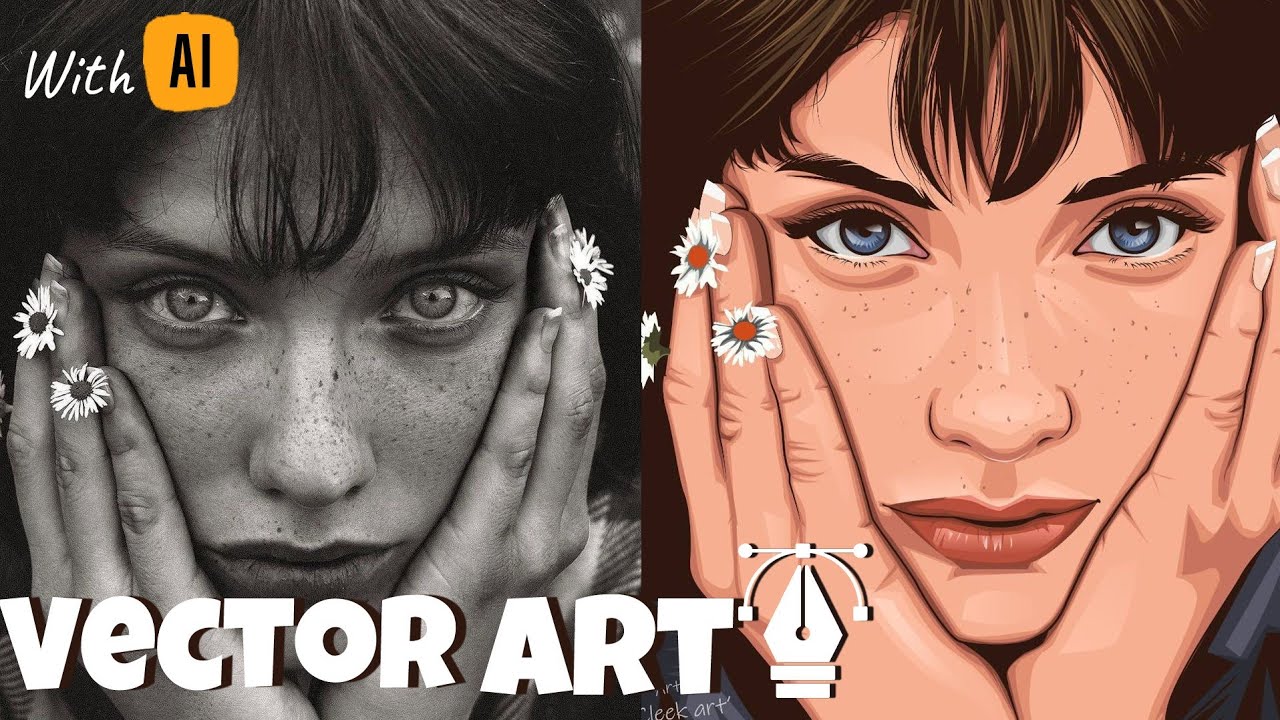 Vector art with mouse - pen tool - take it easy !