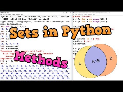 Learn Python Sets Tutorial 2 Methods - Mind Luster