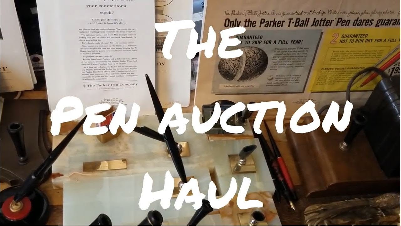GIANT PARKER PEN HAUL!! DESK SETS, PRINTER BLOCKS, DUOFOLDS, 51s and MORE (This Was One Fun Auction)