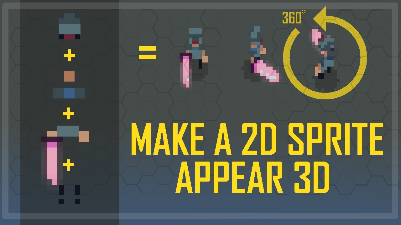 Pixel Art Tutorial: Sprite Stacking (3D Illusion from 2D Sprites)