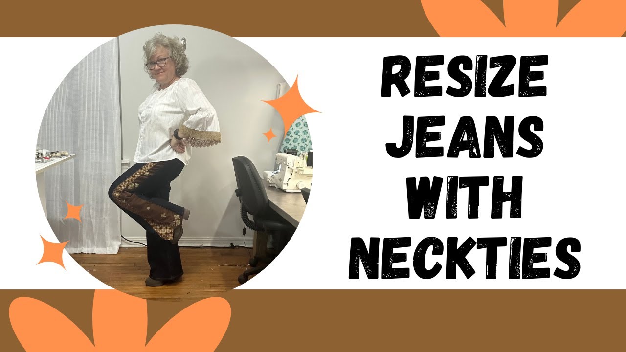 Upcycle Thrifted Jeans & Neckties