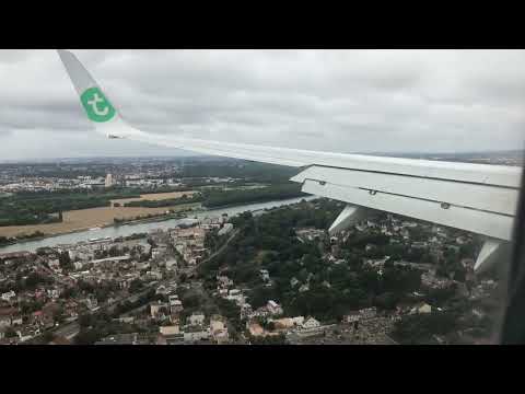 Transavia B37-800 โ๏ธ landing at Paris Orly from Barcelona ( BCN ) ๐ช๐ธ to ( ORY ) ๐ซ๐ท