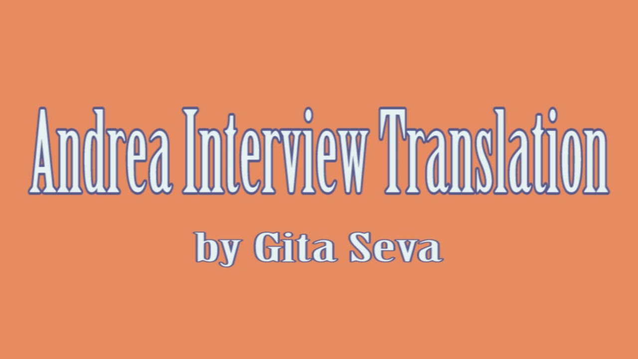 Andrea Lages Interview Translation