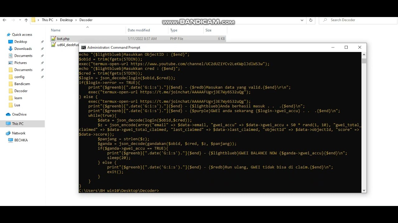 Decode Unknowndevice64  PHP ud64 Obfuscator