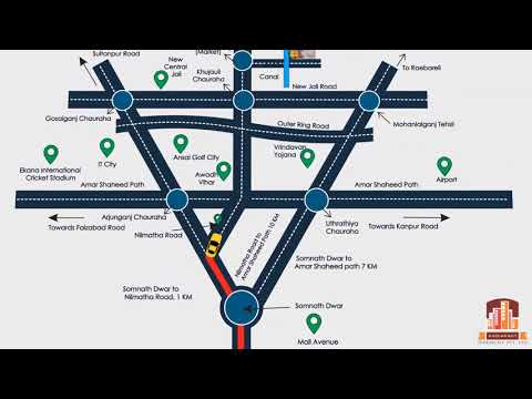 Aanant Valley - Location & Road Map Animation | Real Estate Project by Aadianant Infra Built