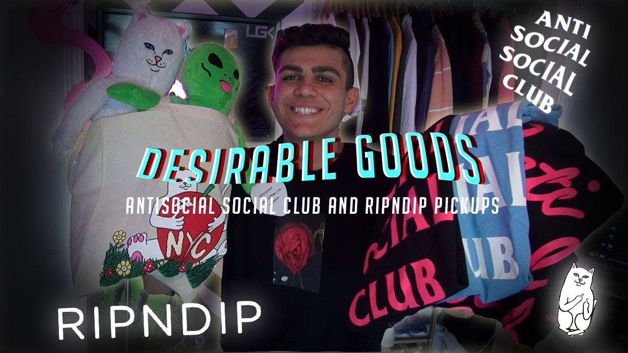 Antisocial Social Club Unboxing | RipnDip Pop-Up Hypebeast Pickups