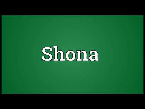 Shona Meaning