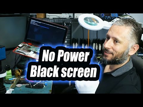 How easy is it to fix this HP Laptop - No power and Black screen.