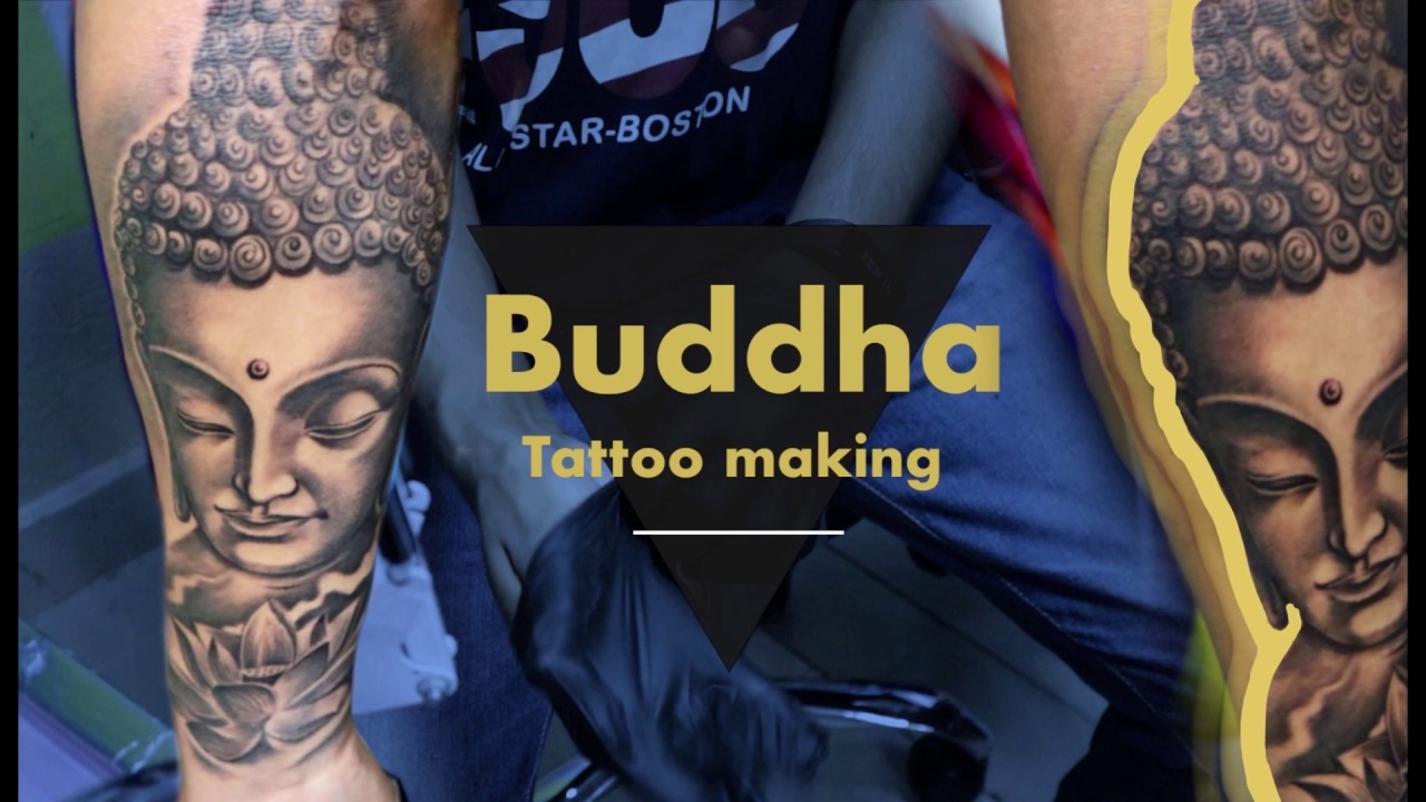 Buddha tattoo / Time lapse Video / Learn tattoo / By: Sunil CK @ TATTOO IMPEC Mysore, India.
