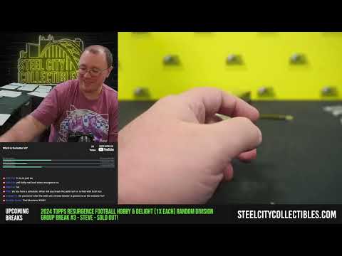 2024 Topps Resurgence Football Hobby & Delight (1x each) Random Division Group Break #3 - Steve